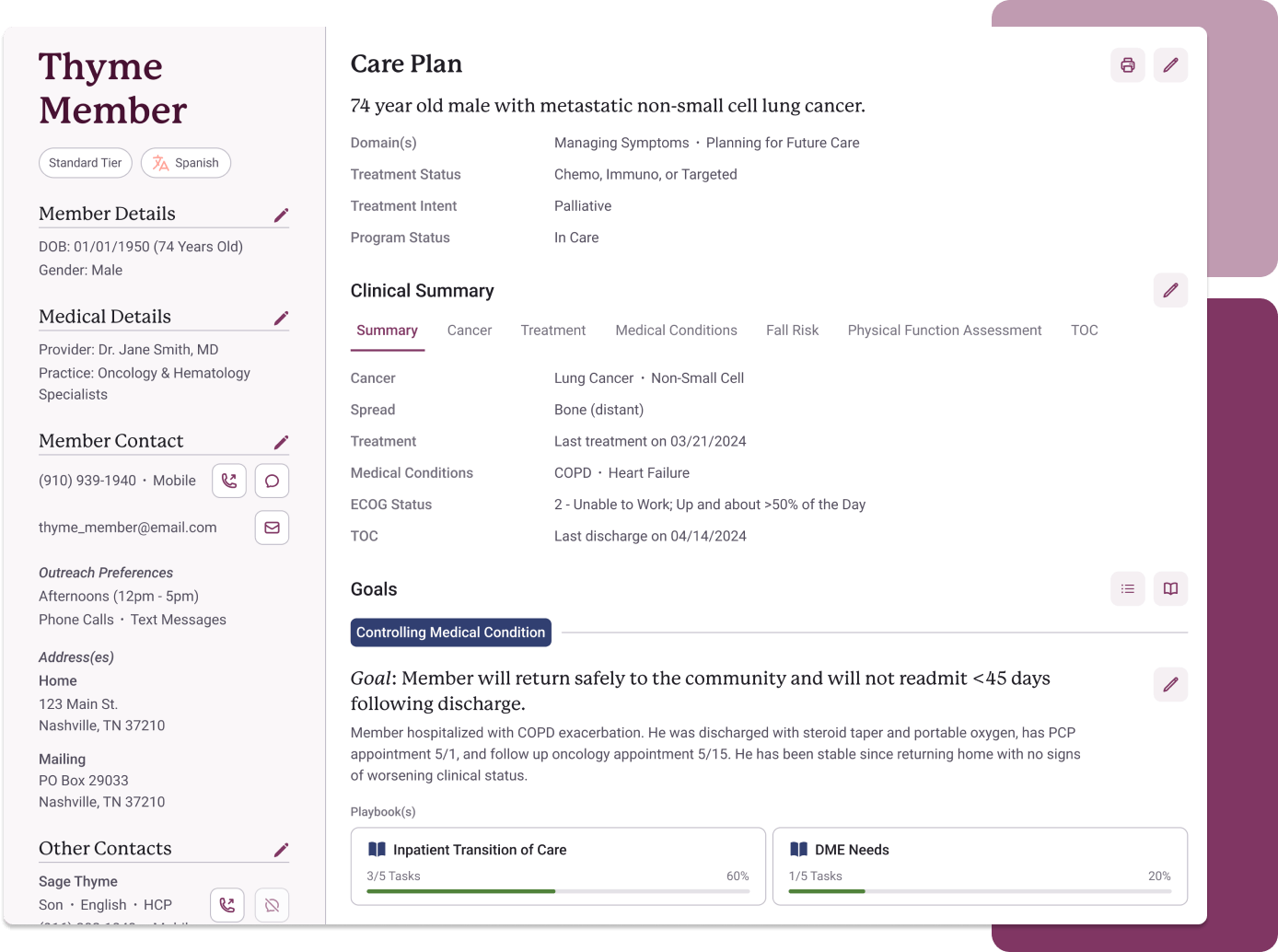 Thyme Box | Oncology Care Delivery Platform by Thyme Care